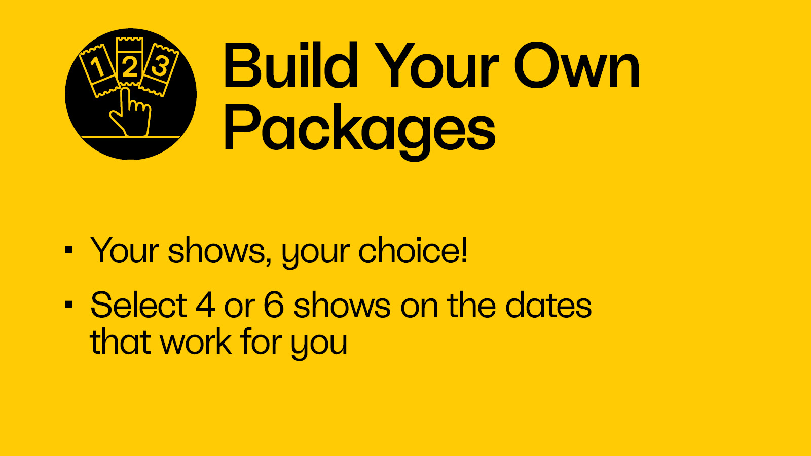 Subscription Packages | Canadian Stage
